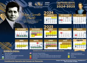 CALENDARIO OFICIAL UAZ 2024-2025 – Unidad Académica de Docencia Superior